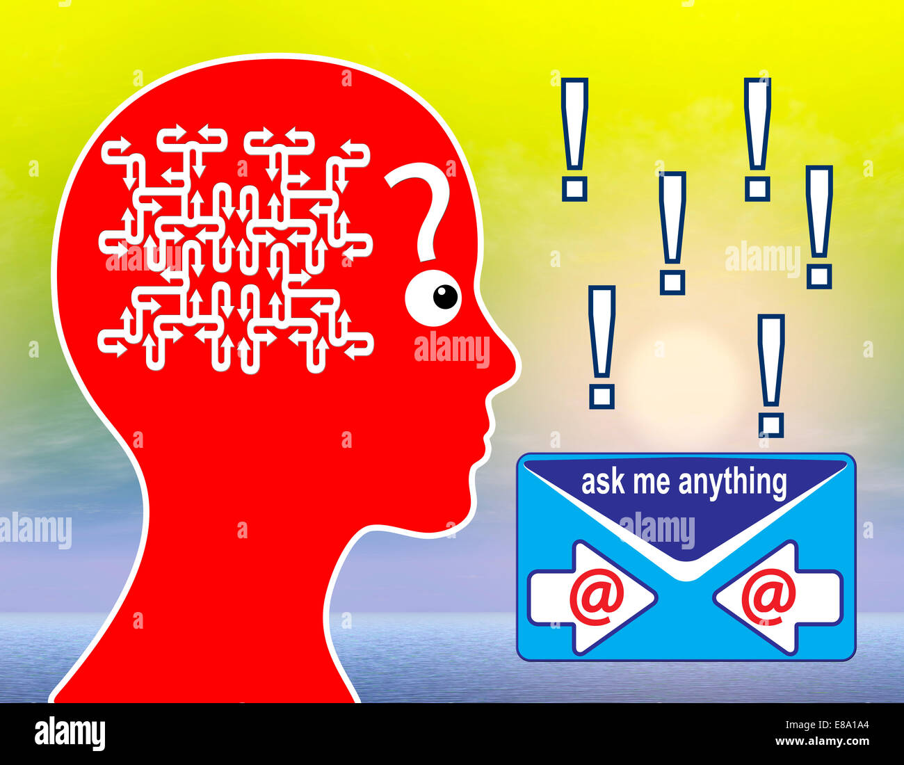 Ask me anything Stock Photo - Alamy