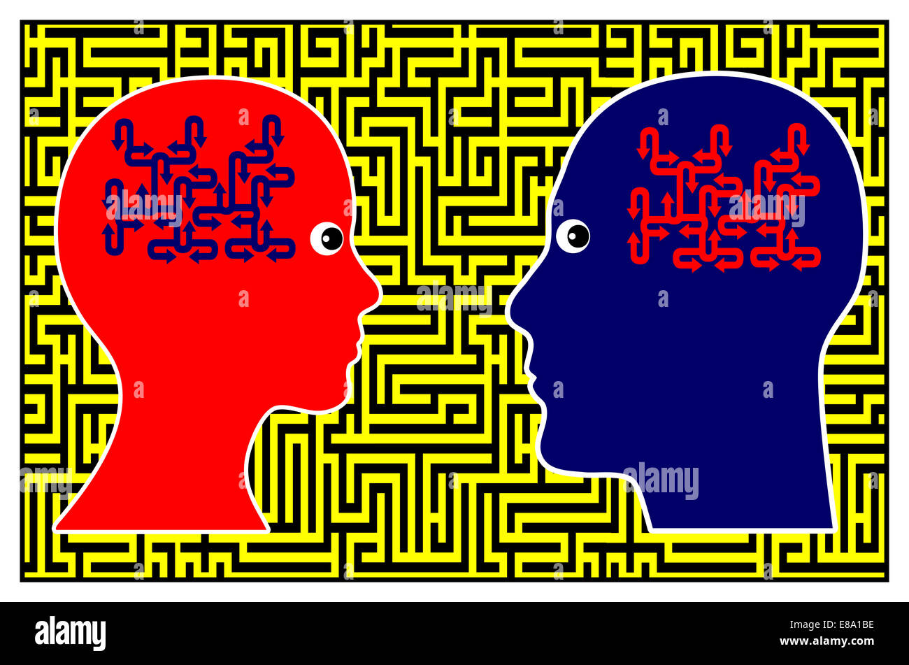 Perception cognition relationship hi-res stock photography and images ...