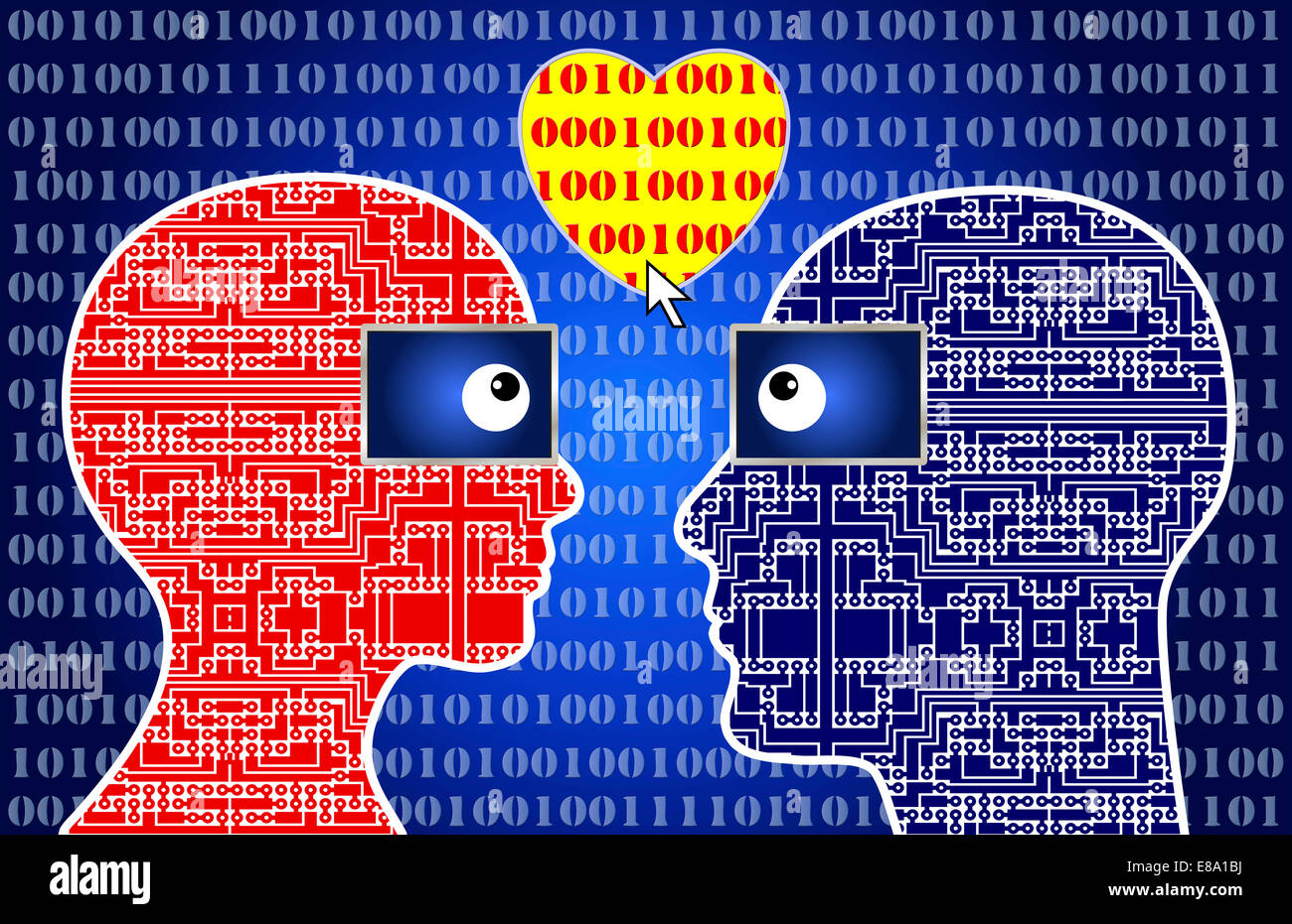 Nerds in love hi-res stock photography and images - Alamy