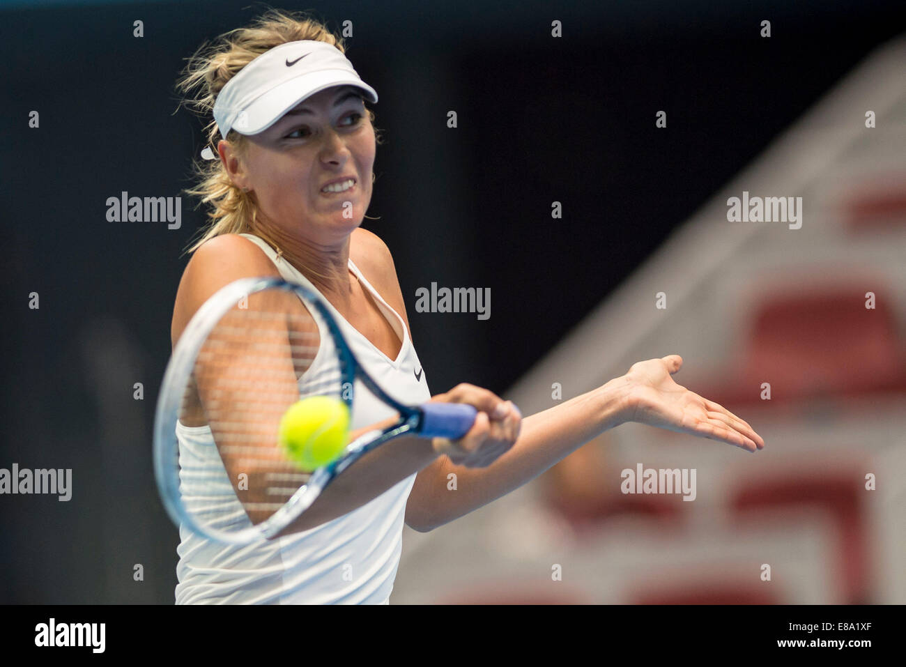 Maria sharapova during her match against hi-res stock photography and ...