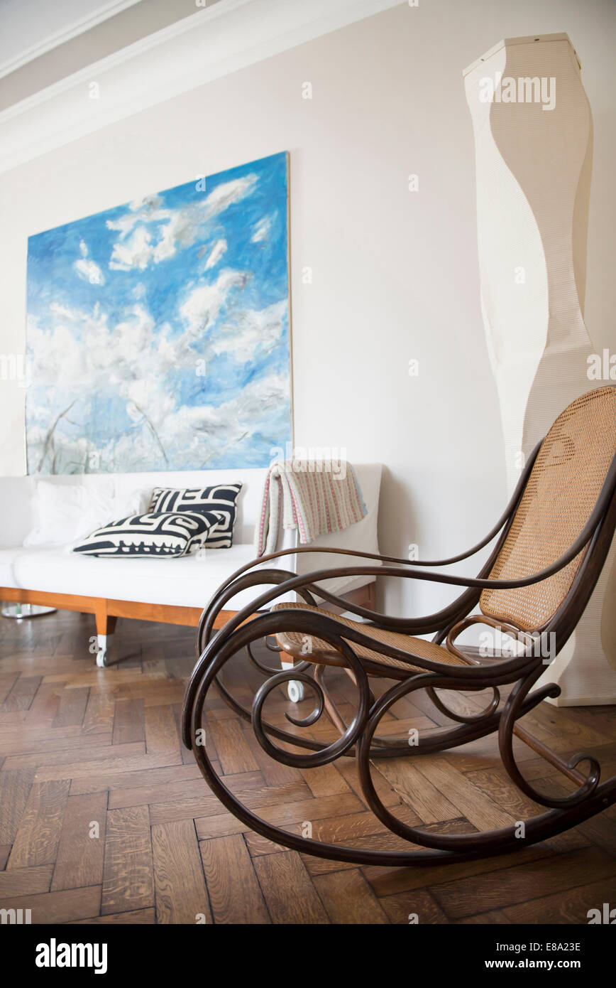 Rocking chair living room hi-res stock photography and images - Alamy