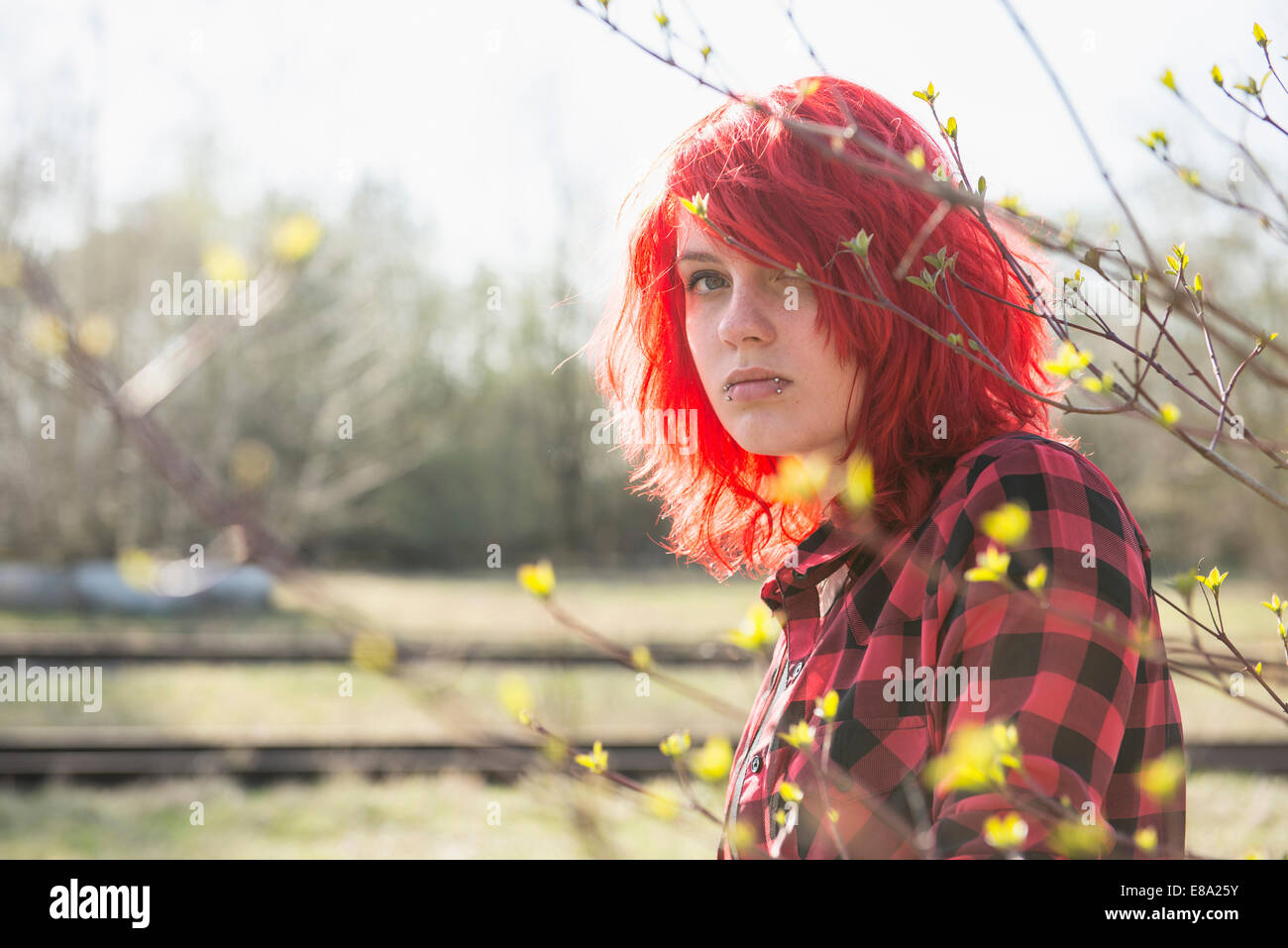 Punk Girl Red Hair High Resolution Stock Photography and Images - Alamy