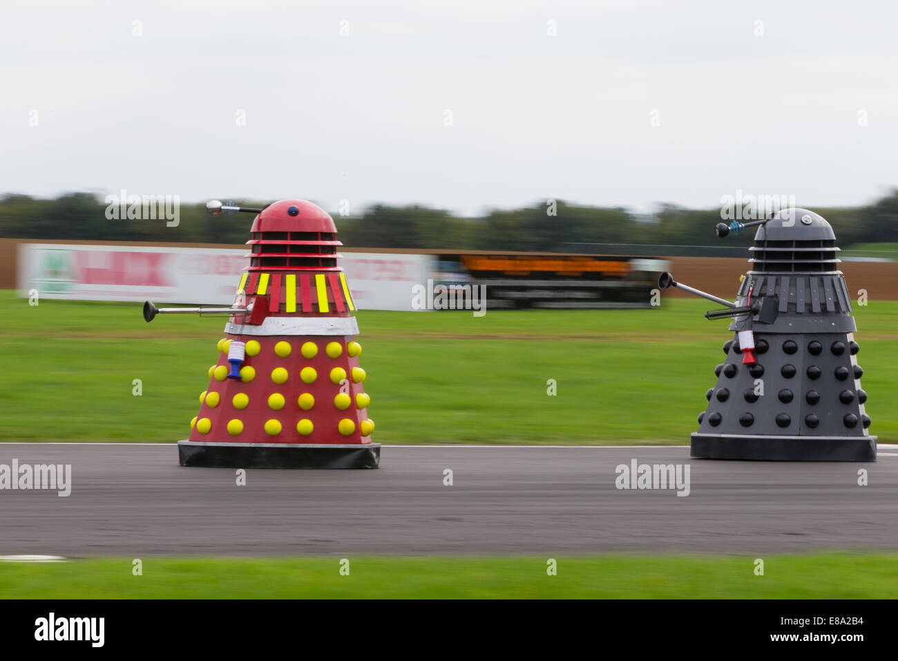 Dalek Racing at the Miniworld Action Day at Castle Combe Circuit Stock ...