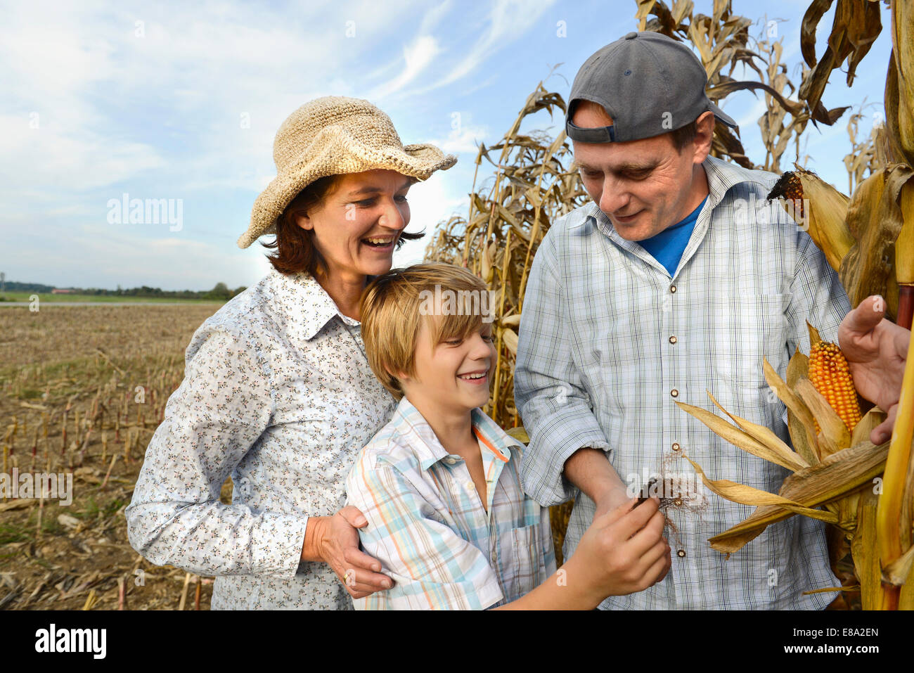 Corn farmer kids hi-res stock photography and images - Alamy