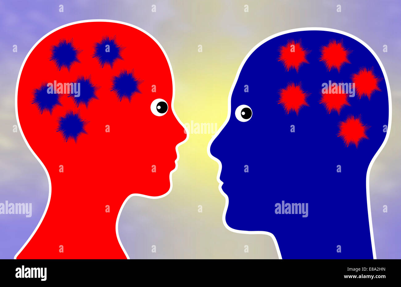 Two way communication concept Stock Photo - Alamy