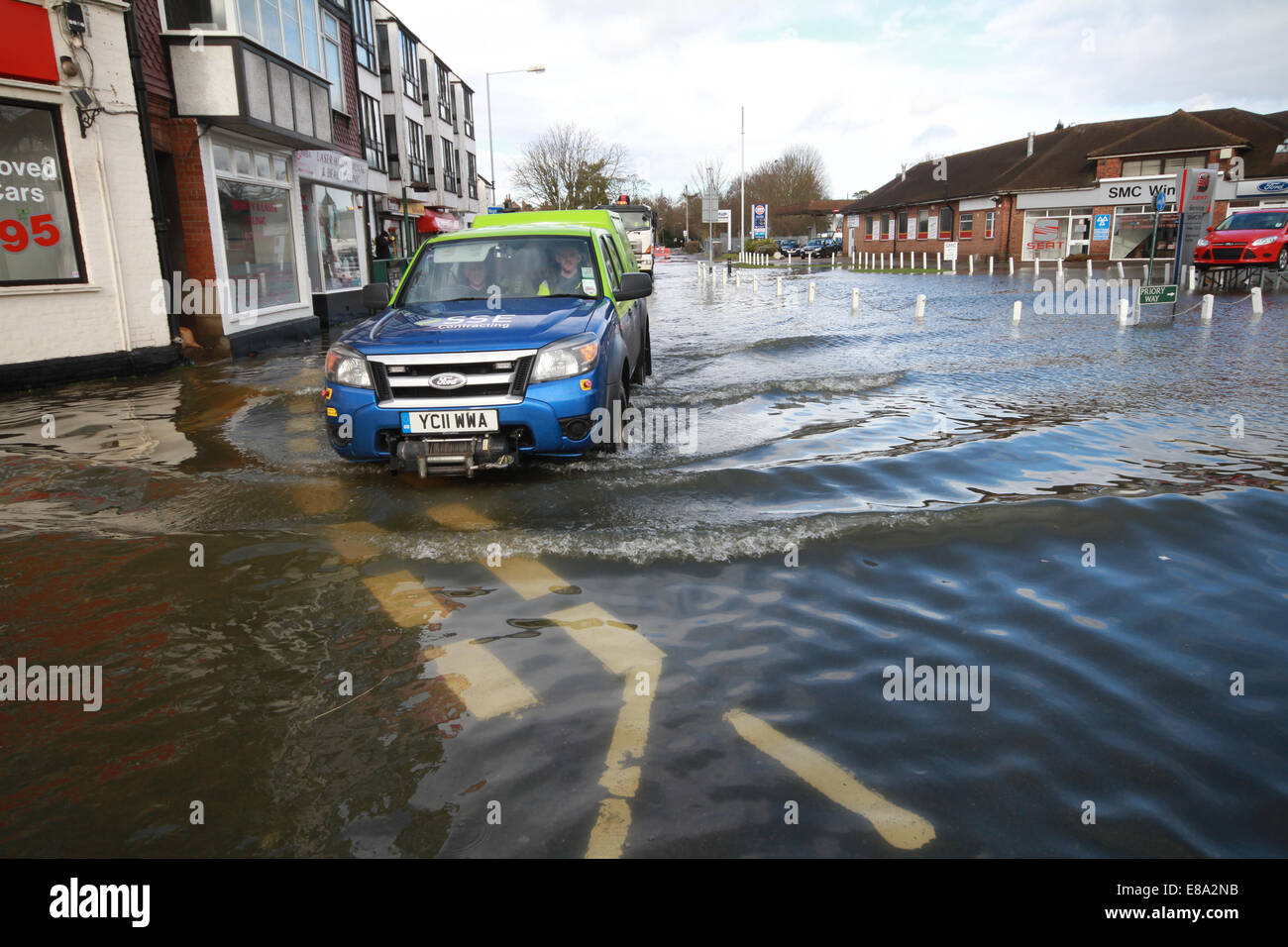 Flooding in Datchet, Berkshire, UK 2014 Stock Photo - Alamy