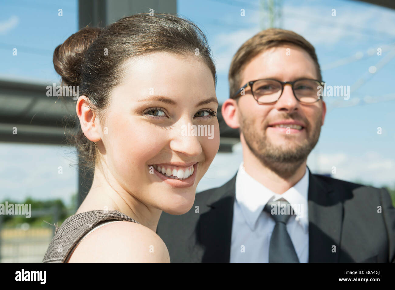 portrait of two business partners Stock Photo - Alamy