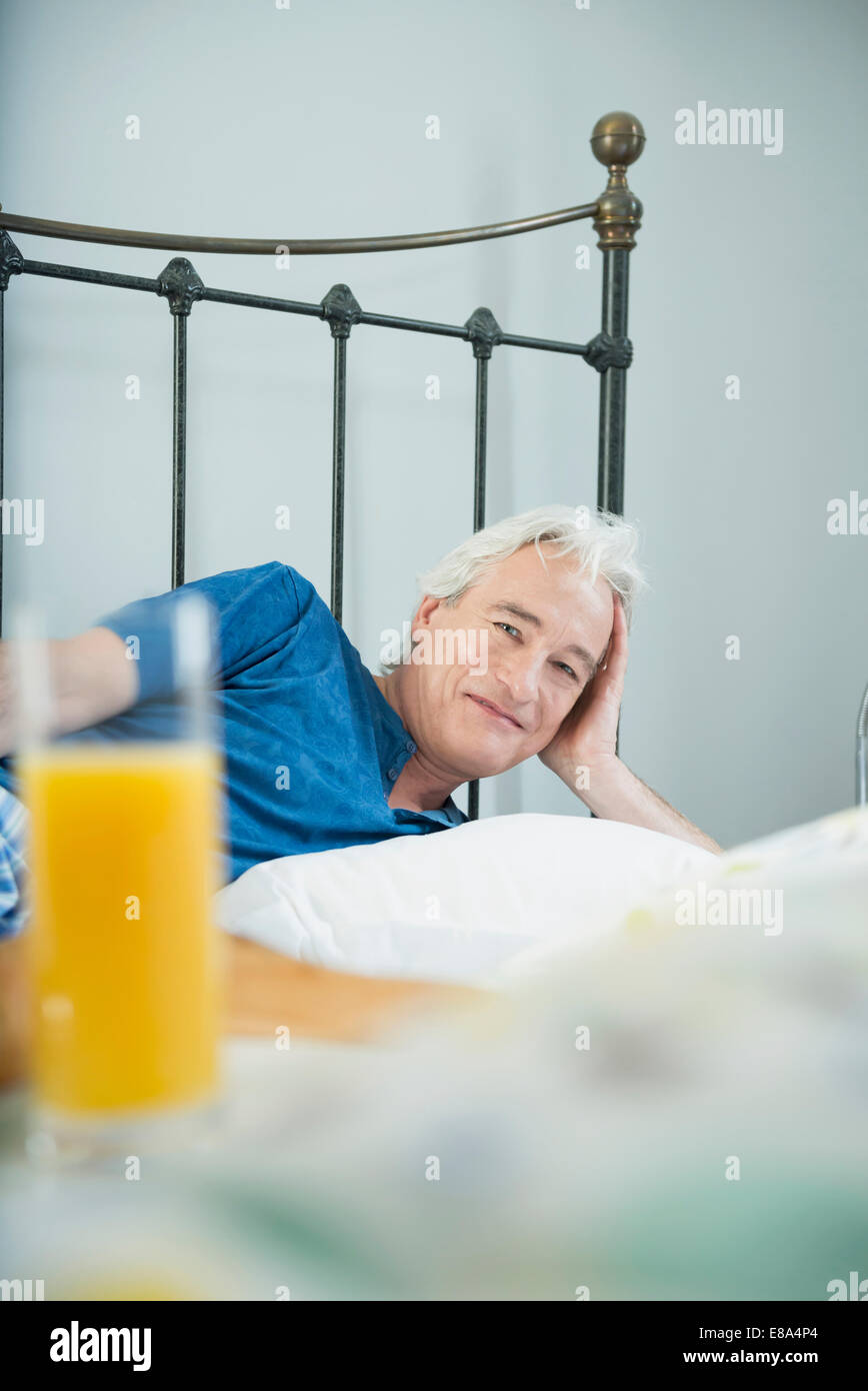 Man bed portrait 1 person only hi-res stock photography and images - Alamy