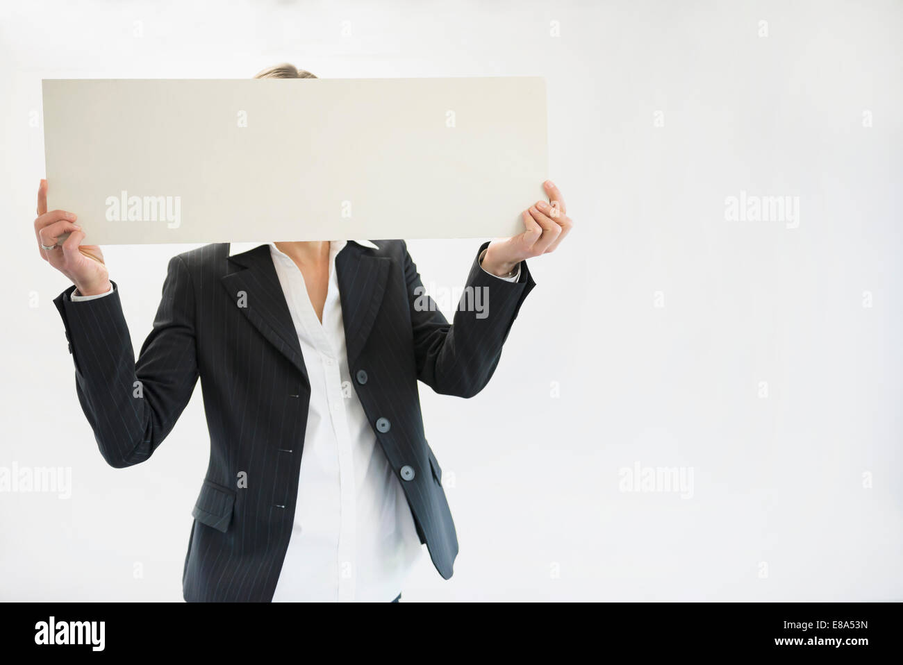 Suit placard hi-res stock photography and images - Alamy