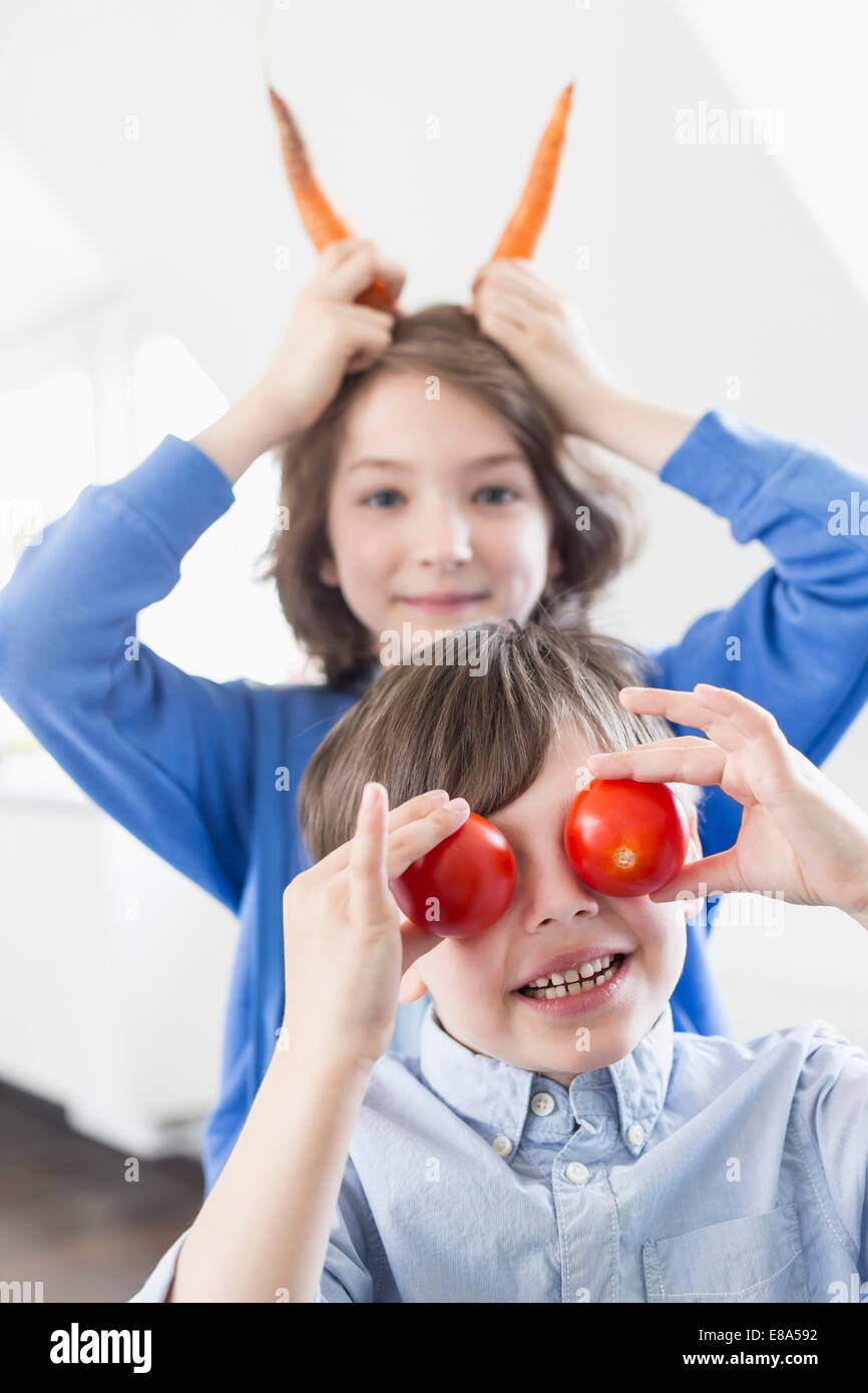 Children fooling around hi-res stock photography and images - Alamy