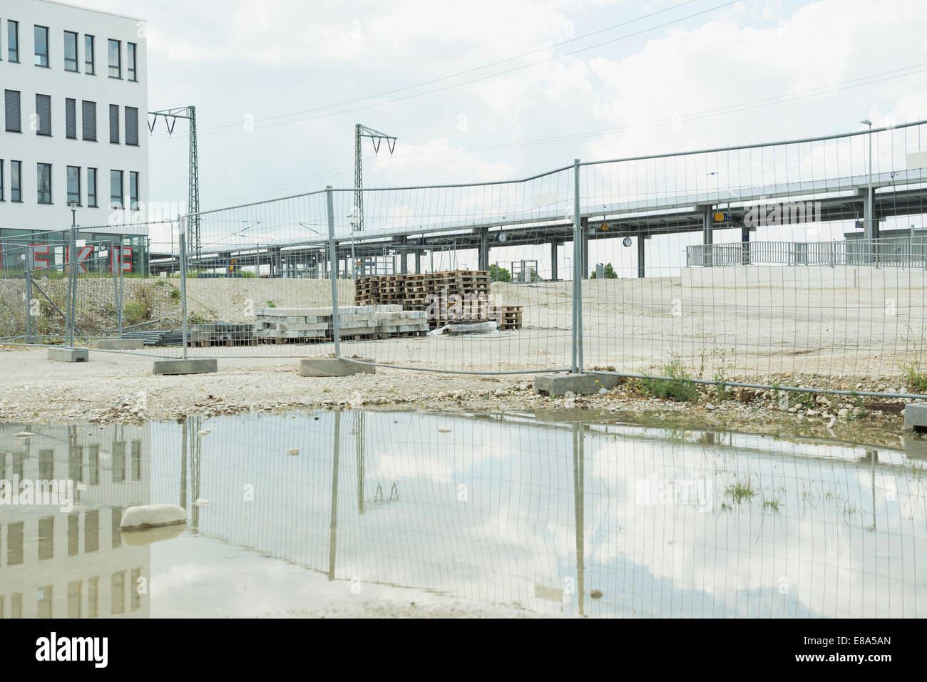 Development area construction site Stock Photo - Alamy