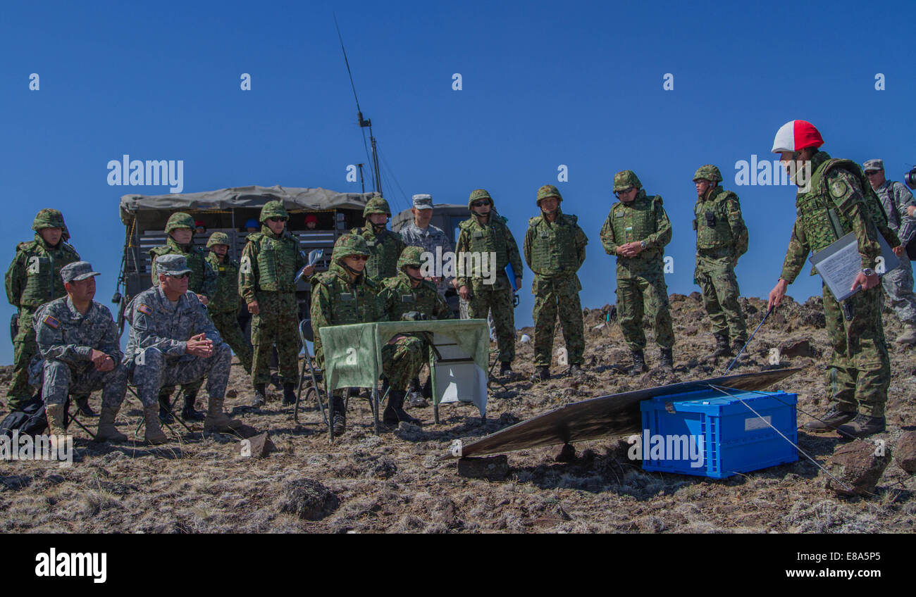 U.S. Army Maj. Gen. James Boozer, second from left, the commander of U ...