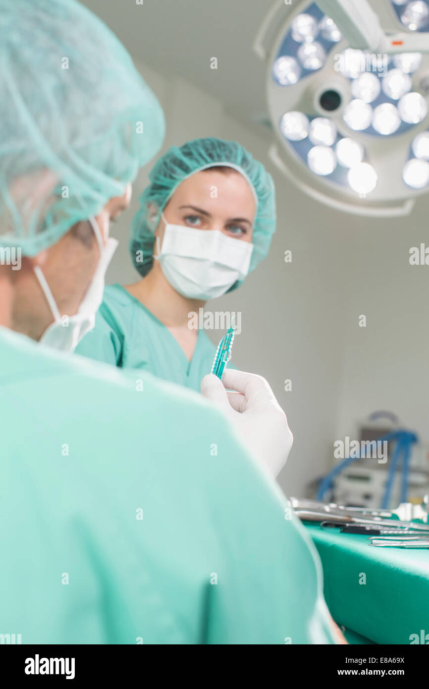 Male surgeon nurse performing hi-res stock photography and images - Alamy