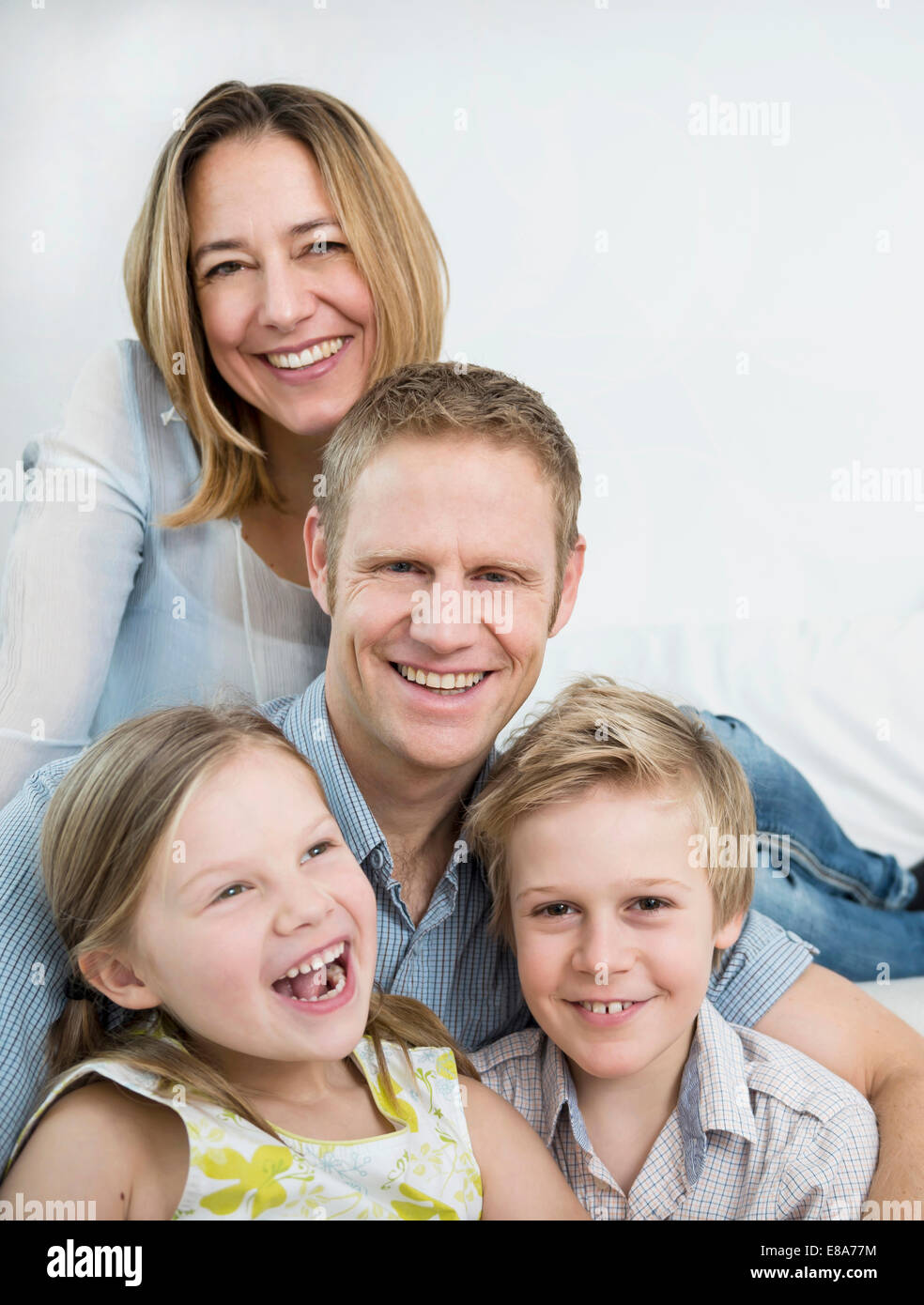 Portrait of a happy family Stock Photo - Alamy
