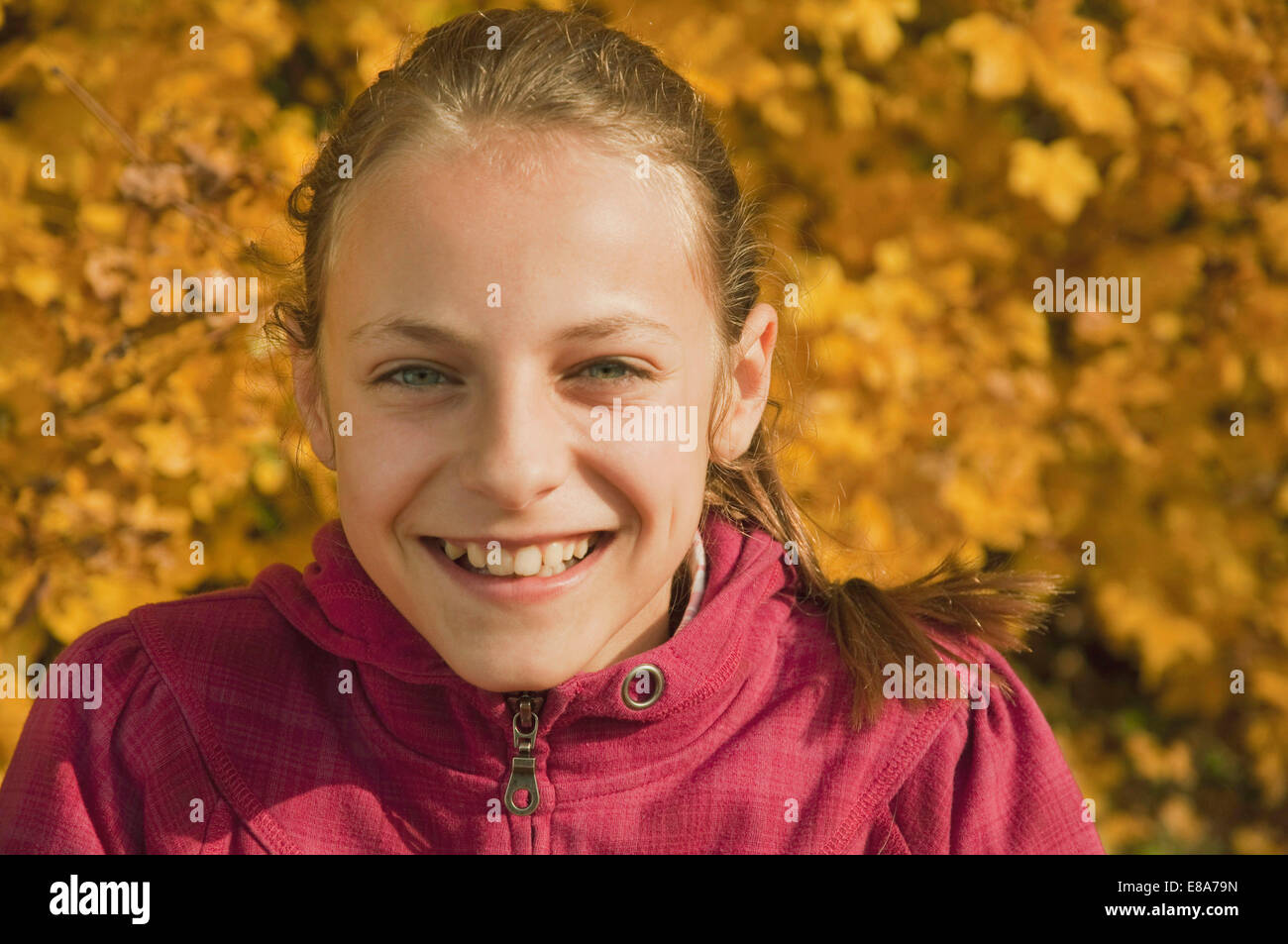 Girl smiling, portrait Stock Photo - Alamy