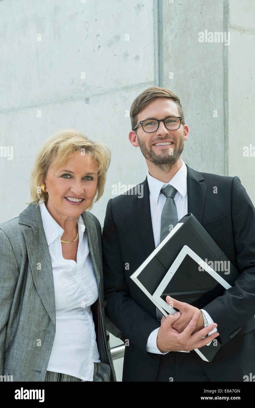 portrait of two business partners Stock Photo - Alamy
