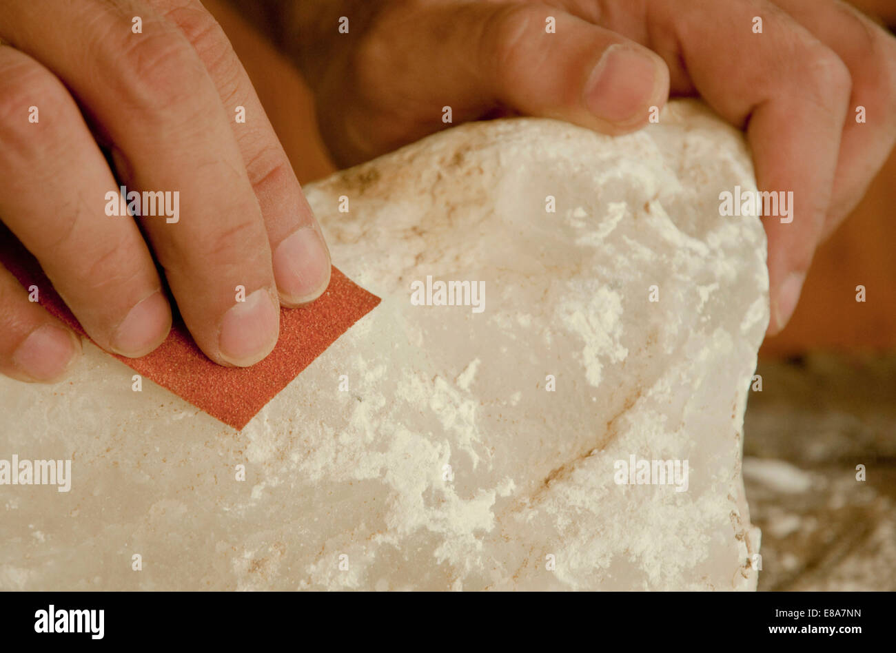 Hand polishing stone hi-res stock photography and images - Alamy