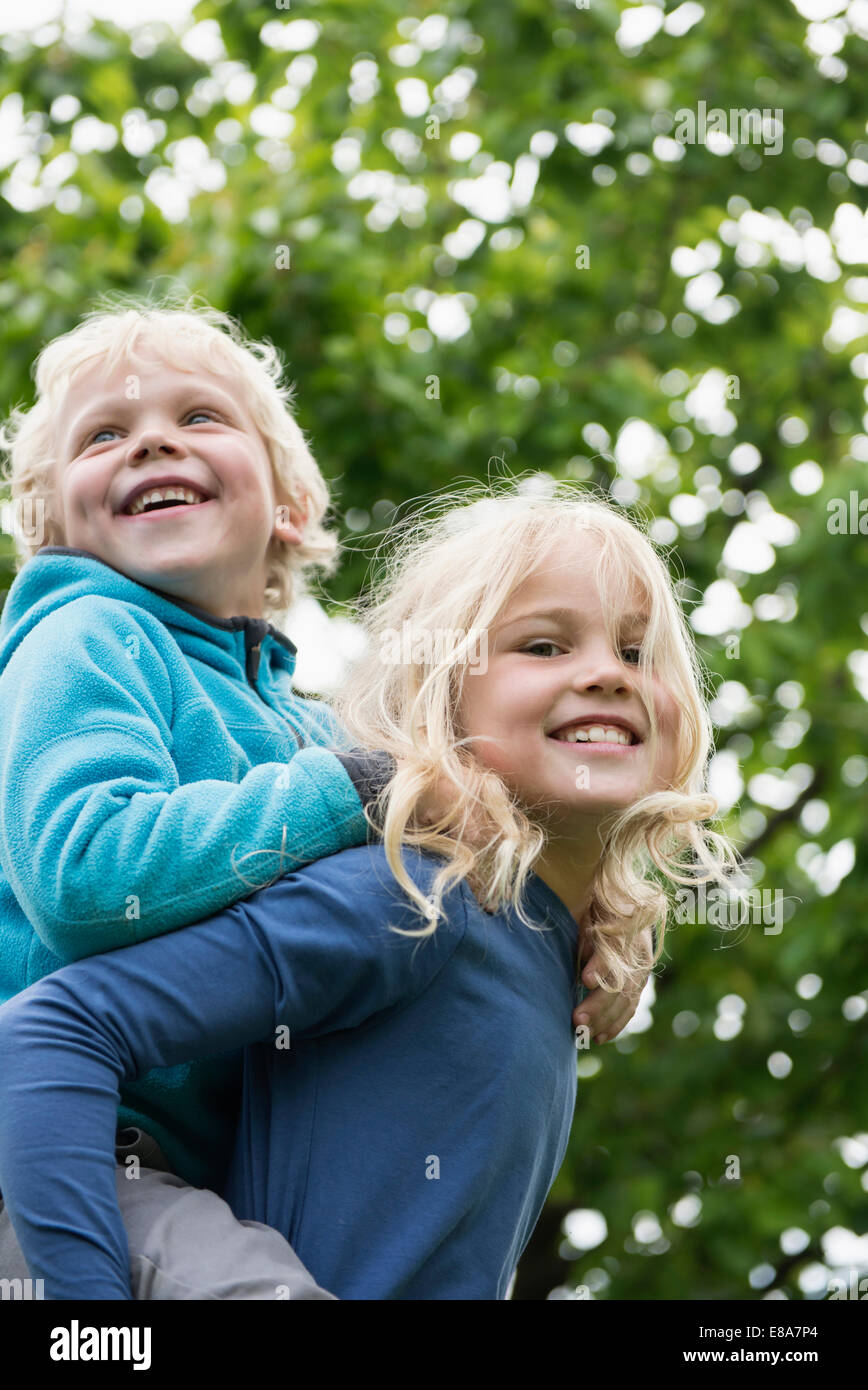 Brother sister love siblings photo hi-res stock photography and images ...