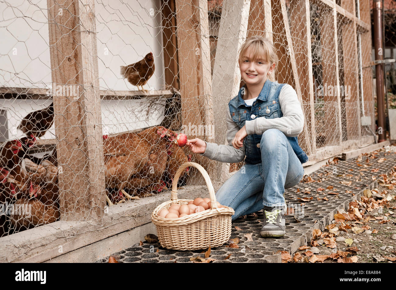 Poultry Farm Girl High Resolution Stock Photography and Images - Alamy
