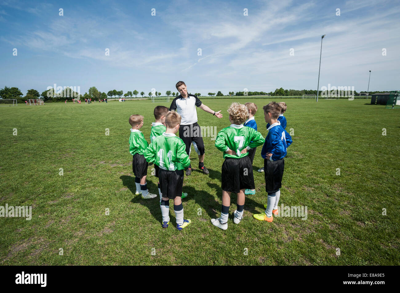 Soccer kids practice hi-res stock photography and images - Alamy