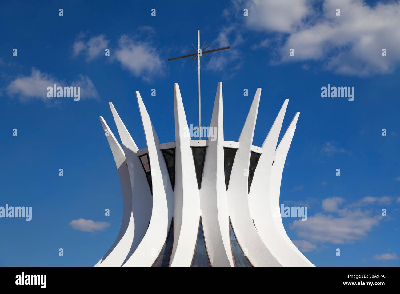 Metropolitan Cathedral, Brasilia, Federal District, Brazil Stock Photo ...