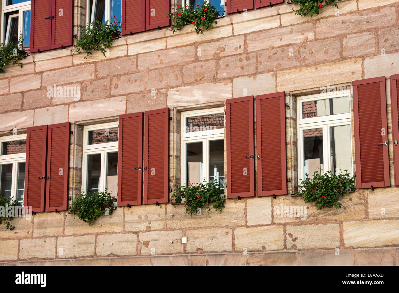 Windows on the historical building. Architectural theme Stock Photo - Alamy