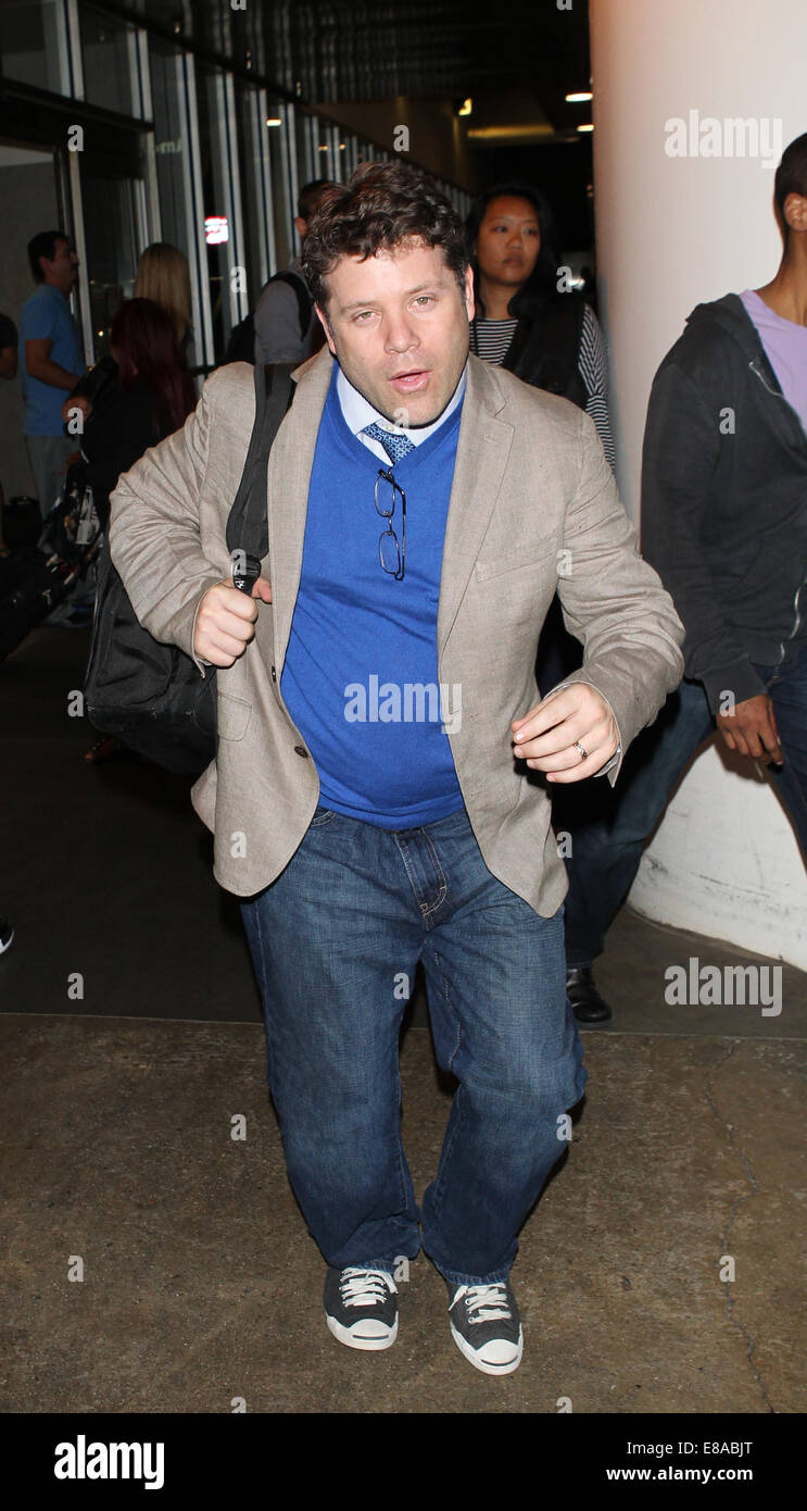Actor Sean Astin at Los Angeles International Airport (LAX) Featuring ...