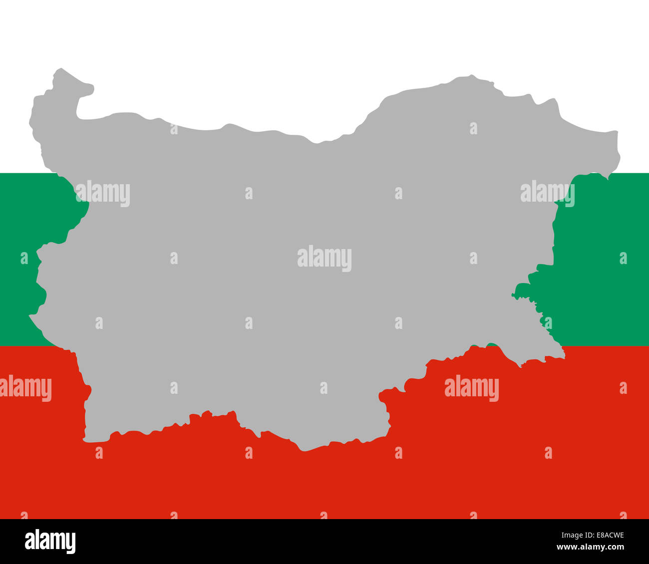 Bulgaria map flag hi-res stock photography and images - Alamy