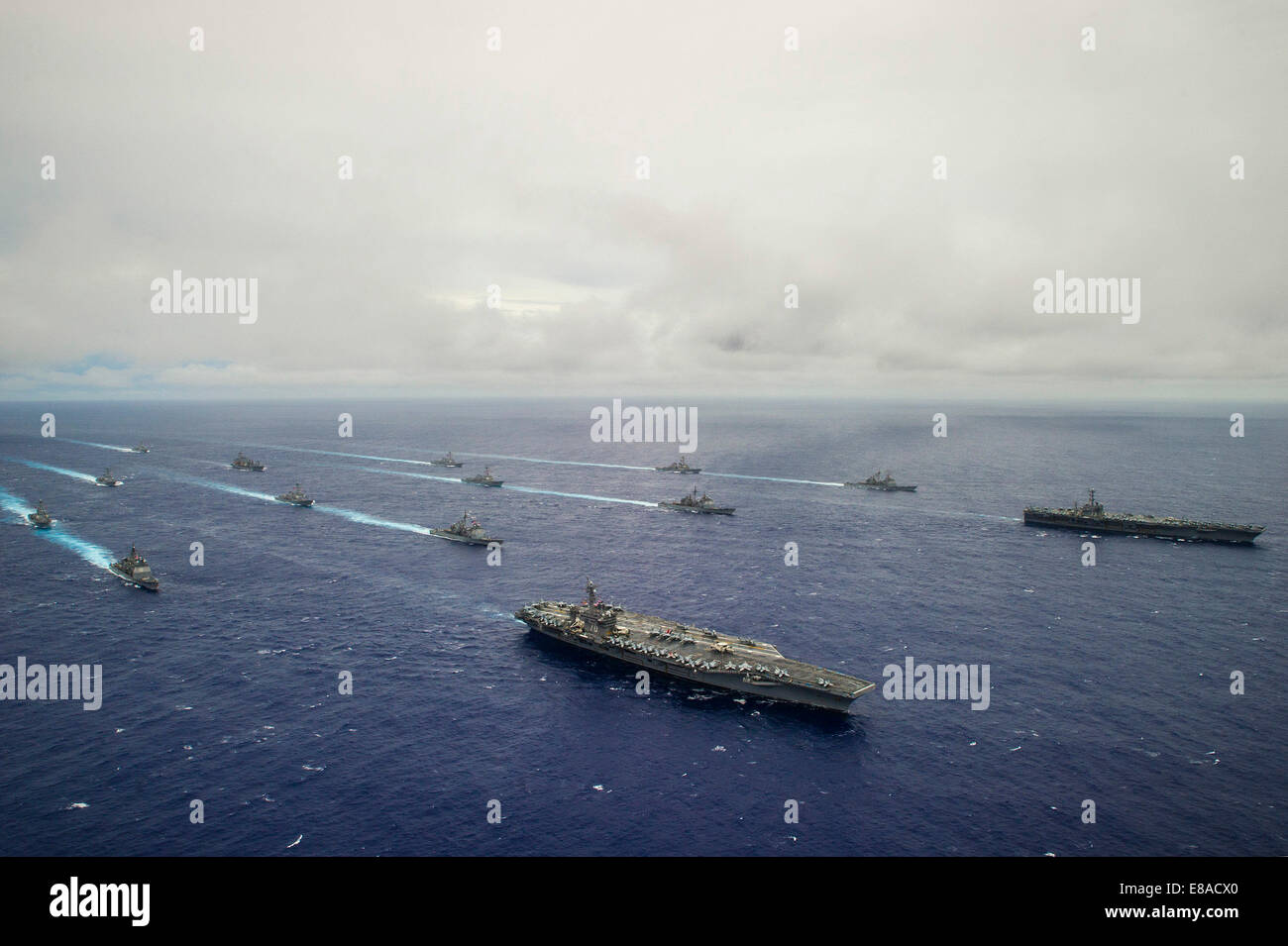 U.S. Navy ships assigned to the George Washington and Carl Vinson ...