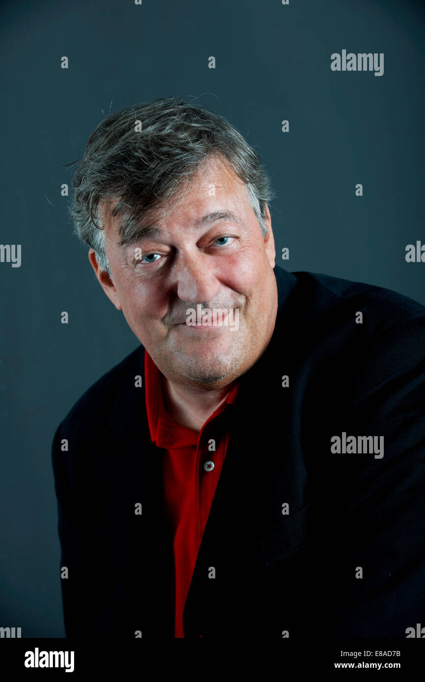 Portrait of Stephen Fry at the Soho Literary Festival 2014 Stock Photo ...