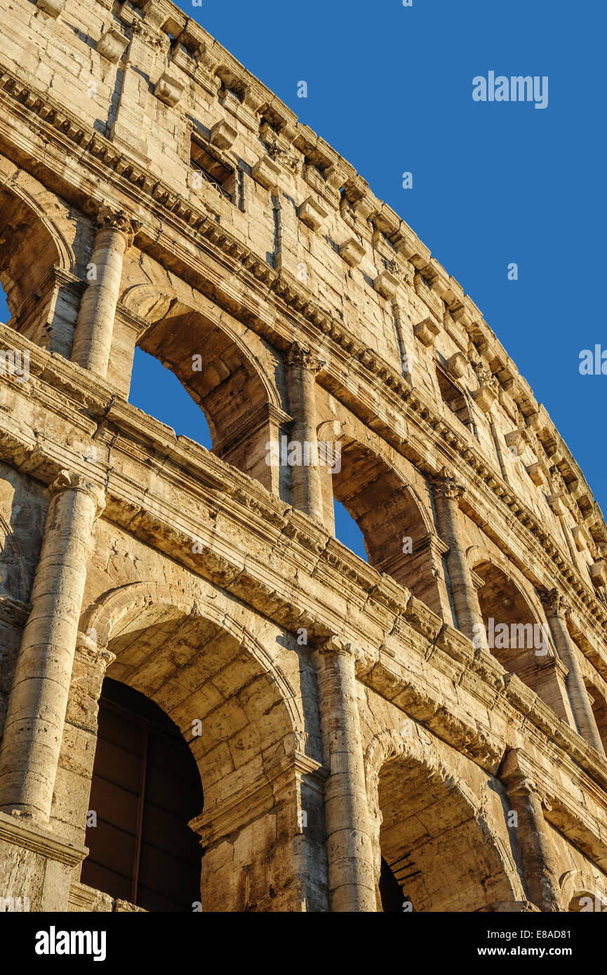 Partial view of Coliseum ruins. Italy, Rome Stock Photo - Alamy