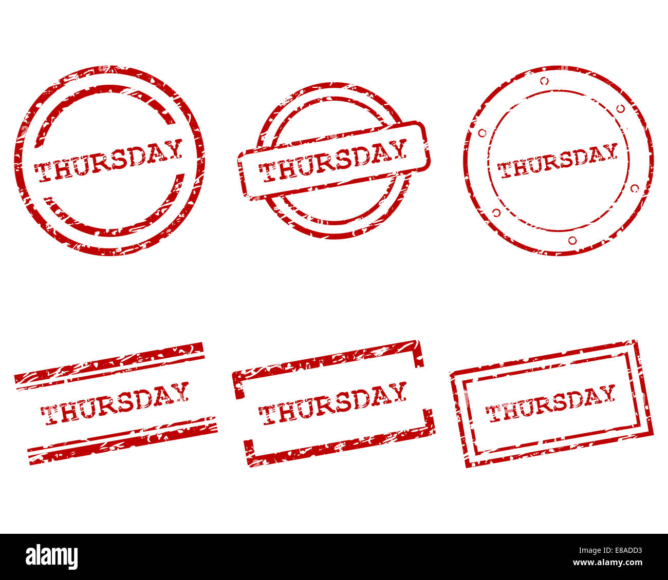 Thursday stamp hi-res stock photography and images - Alamy