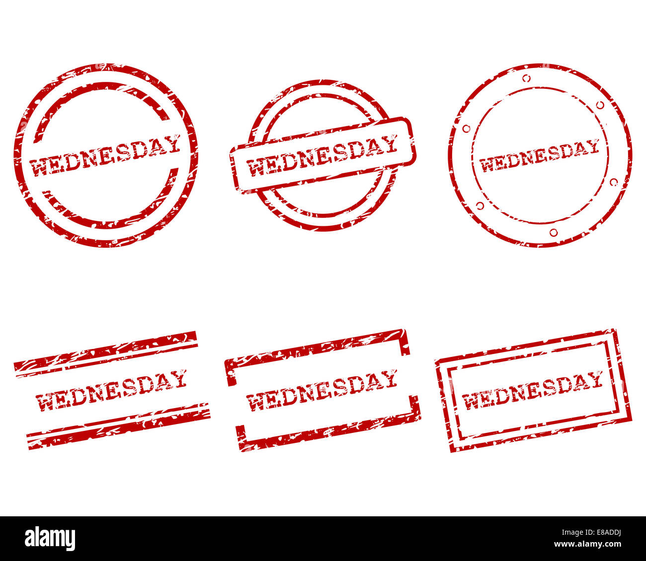Wednesday rubber stamp hi-res stock photography and images - Alamy