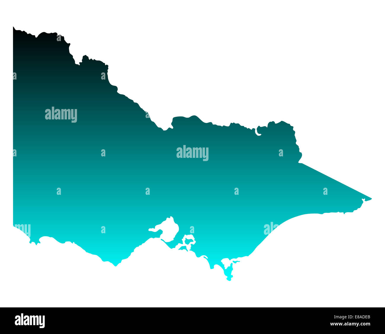 Map of Victoria Stock Photo - Alamy