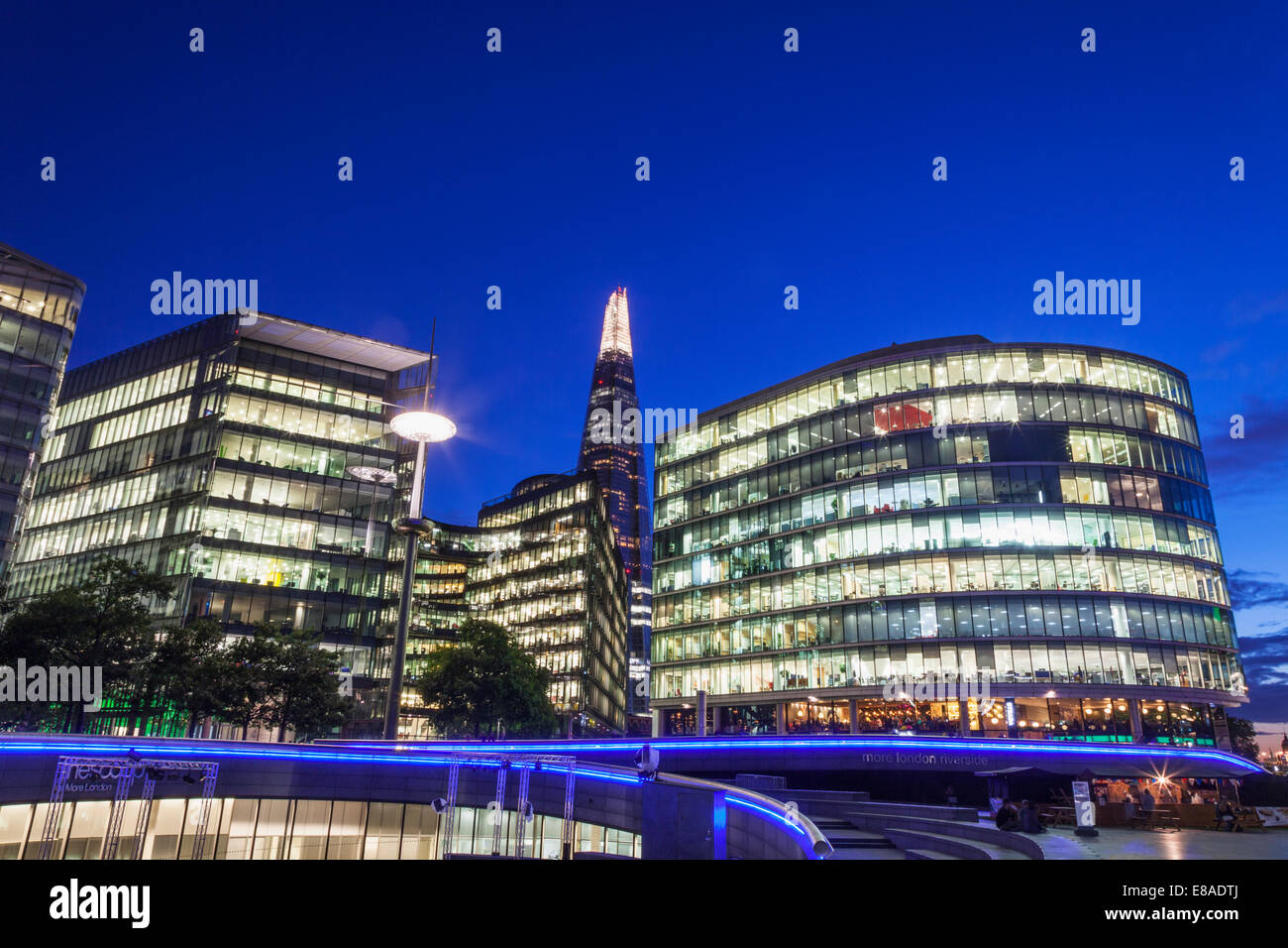 England, London, Southwark, More London Riverside Complex and The Shard ...