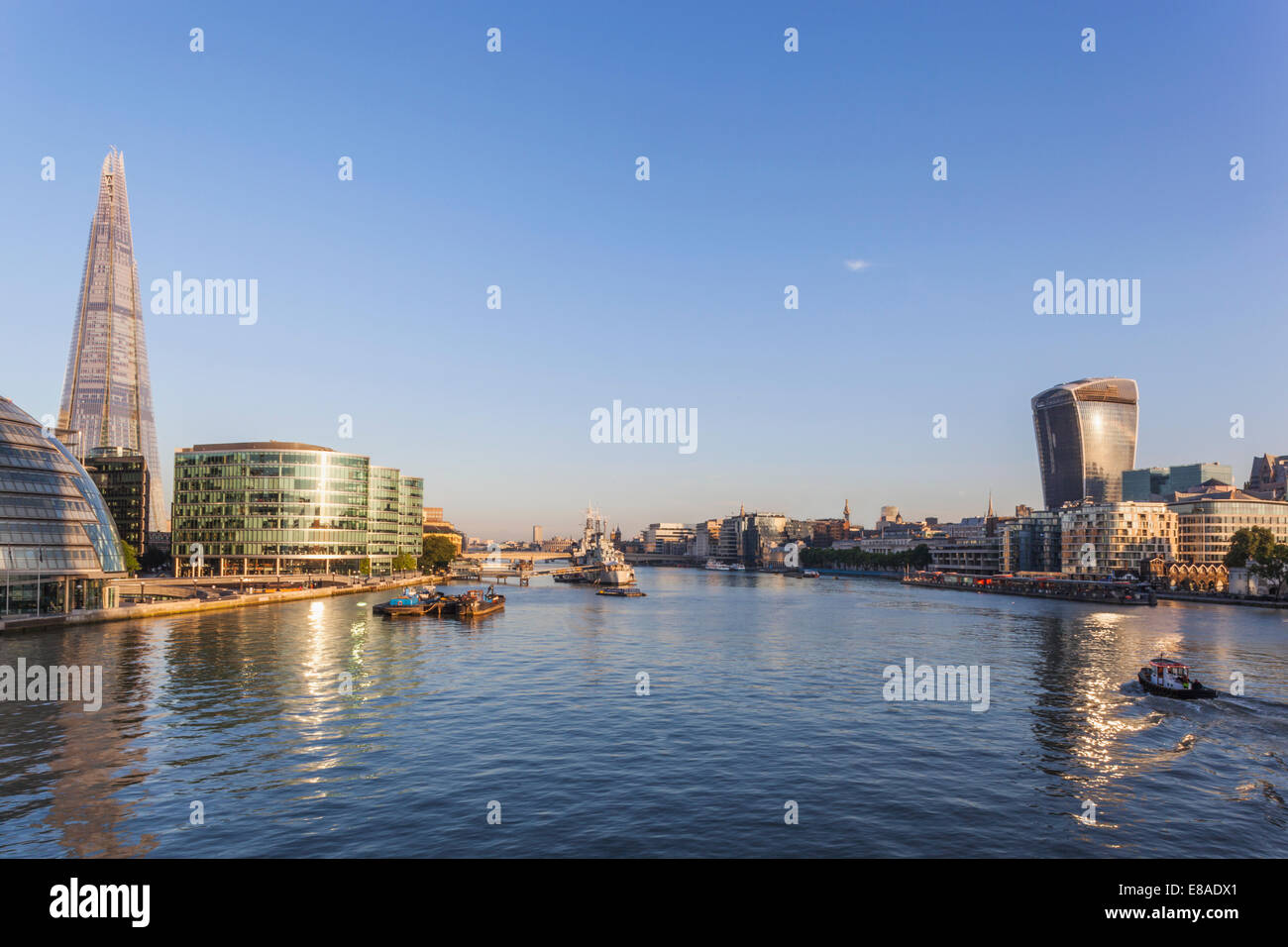 England, London, River Thames and City Skyline Stock Photo - Alamy