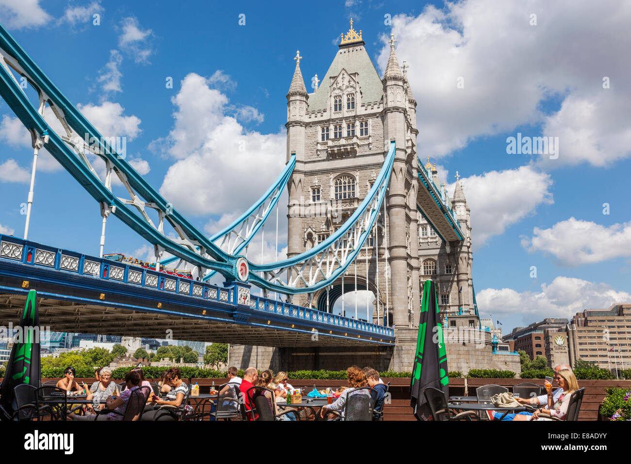England, London, Tower Bridge and Bar Scene Stock Photo - Alamy