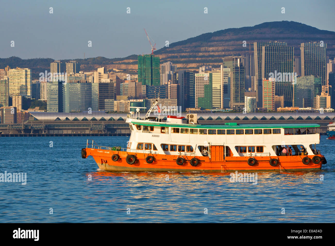 Ferry in hong kong bay hi-res stock photography and images - Alamy