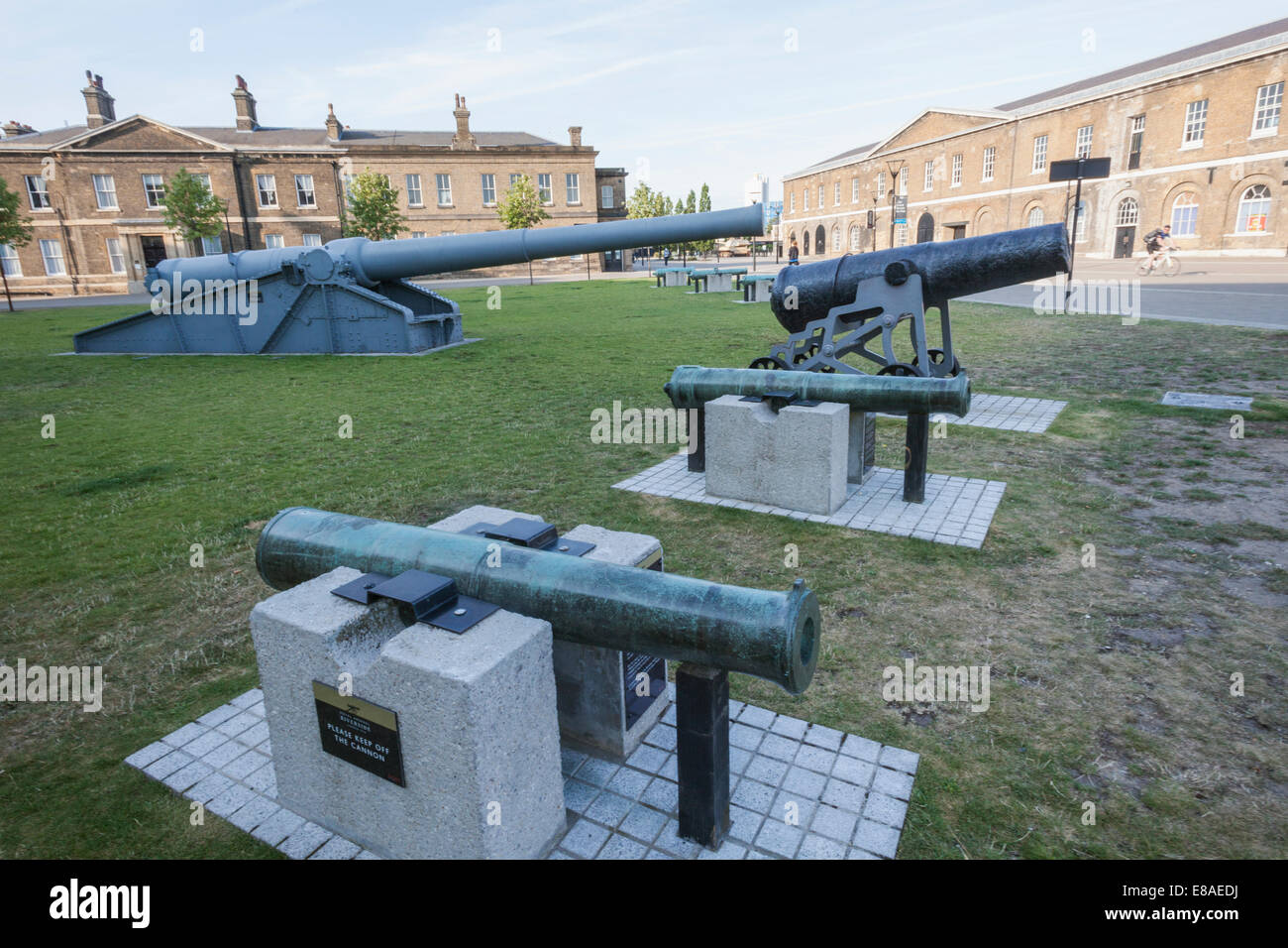 England, London, Woolwich, Display of Historical Guns Stock Photo - Alamy