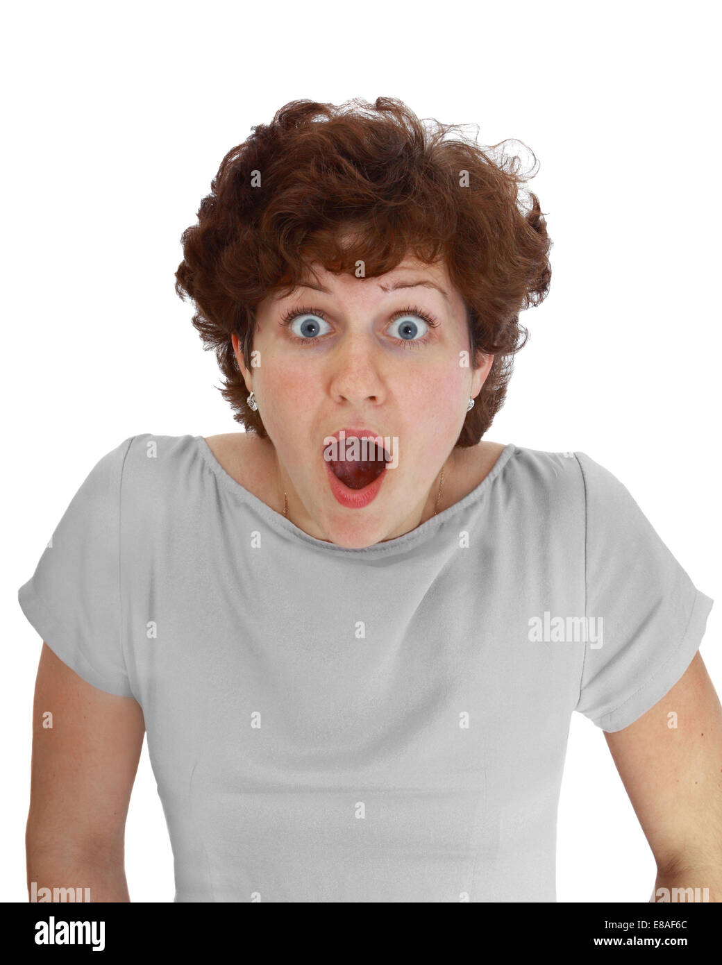 Screaming horrified woman hi-res stock photography and images - Alamy