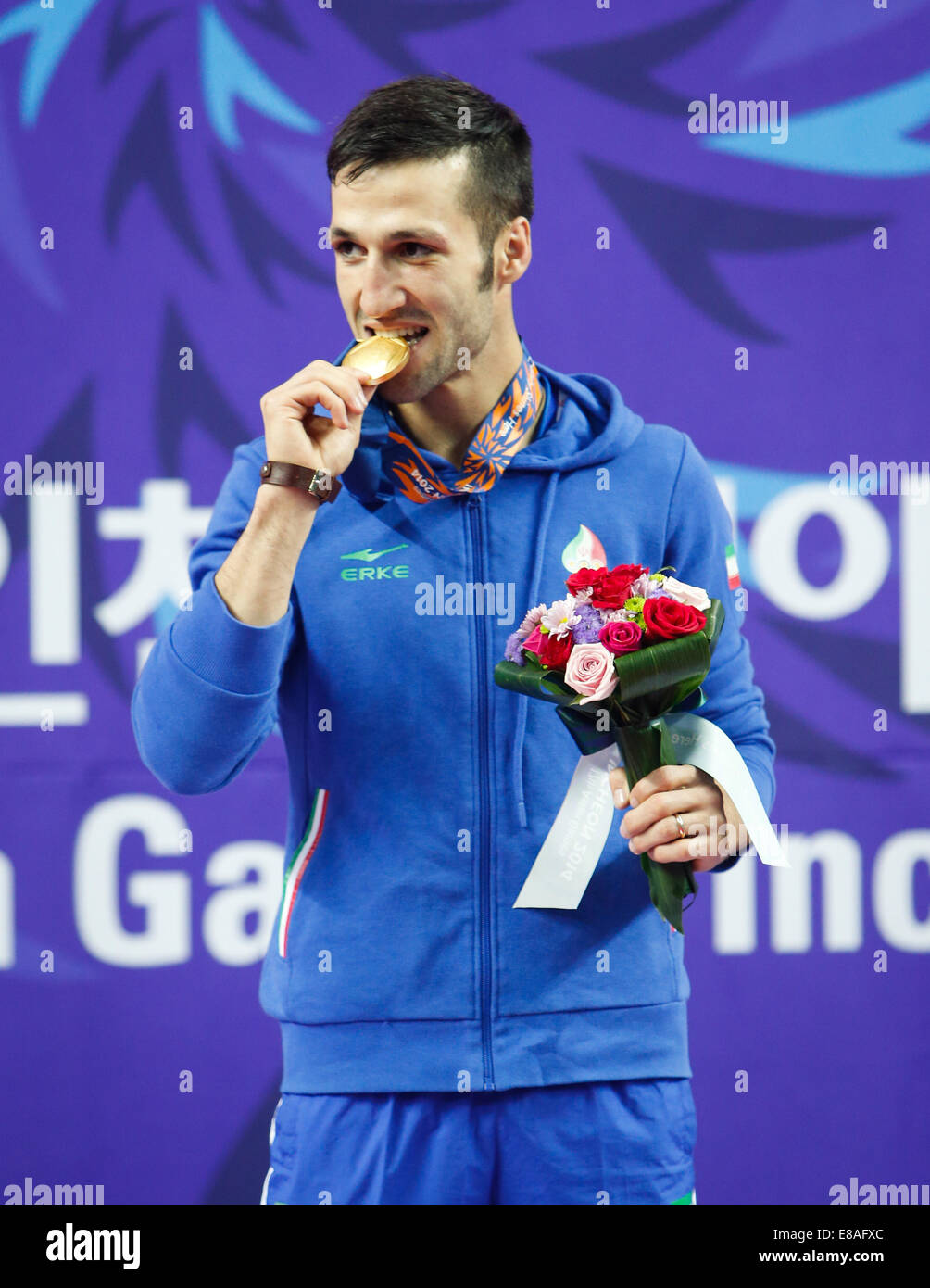 Incheon, South Korea. 3rd Oct, 2014. Gold medalist Mahdi Zadeh Amir of ...