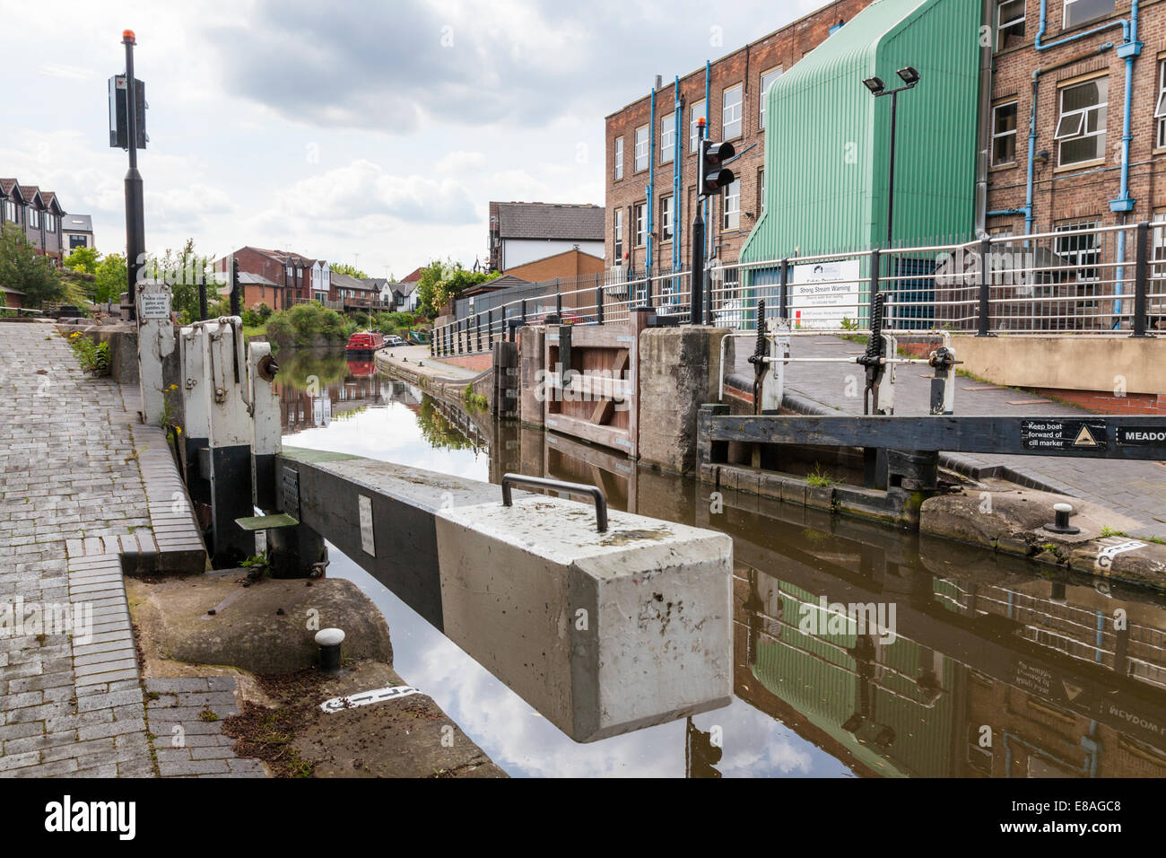 Meadow Lane Lock, part of the Nottingham and Beeston Canal as it passes ...