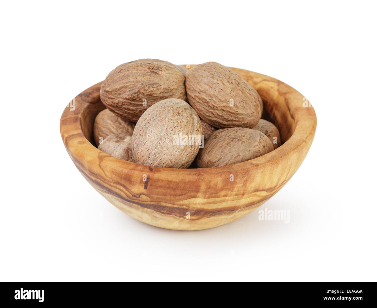 Nutmeg in white bowl close hi-res stock photography and images - Alamy