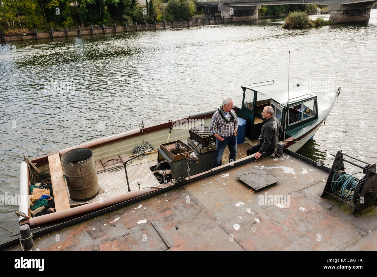 Fish farm boat hi-res stock photography and images - Alamy