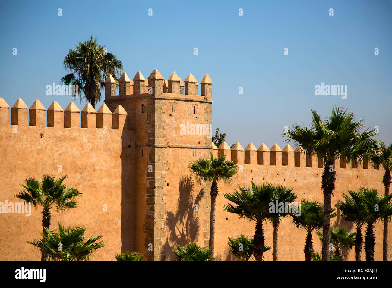 Old city walls in Rabat, Morocco Stock Photo - Alamy