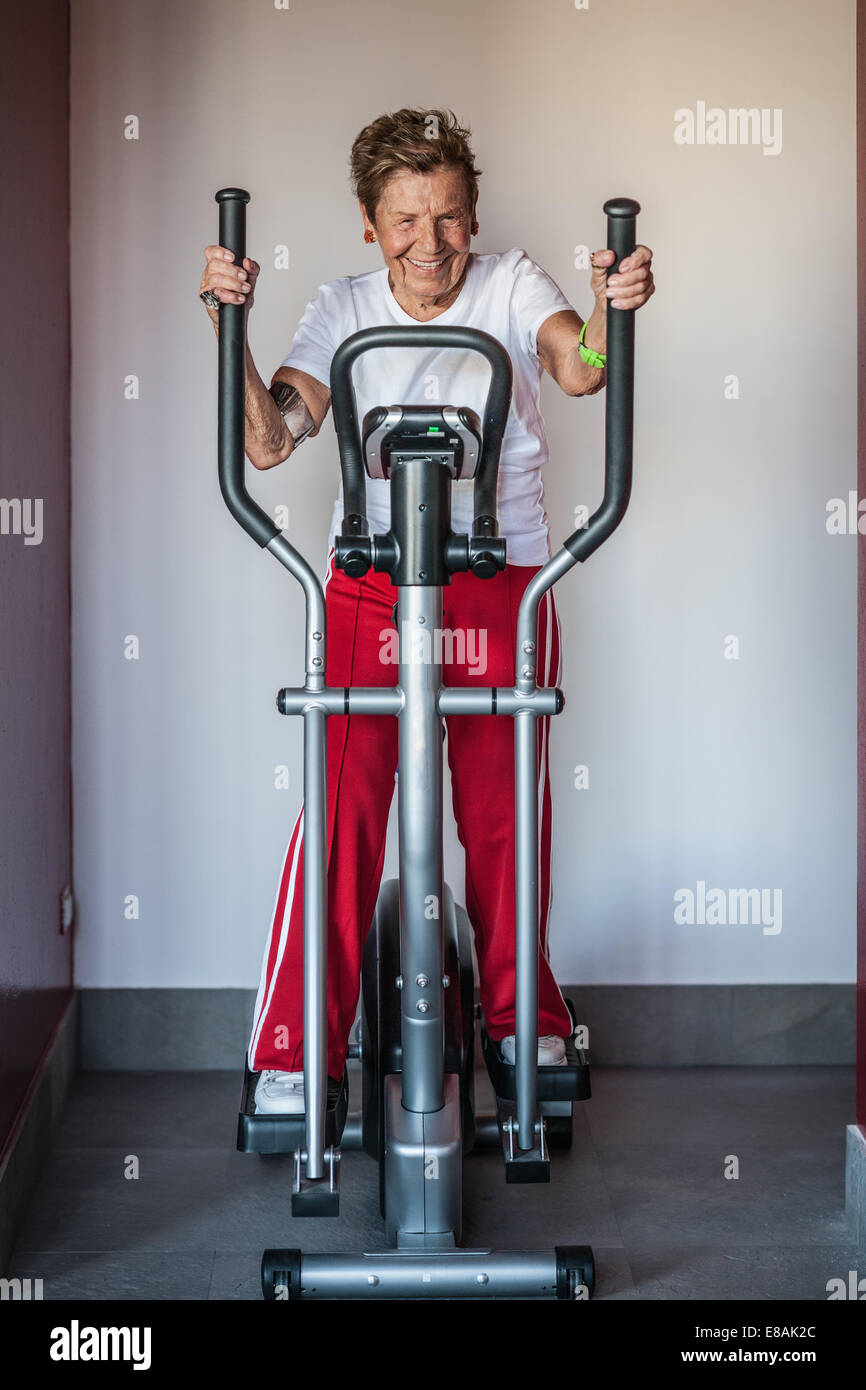 Older woman exercise hi-res stock photography and images - Alamy
