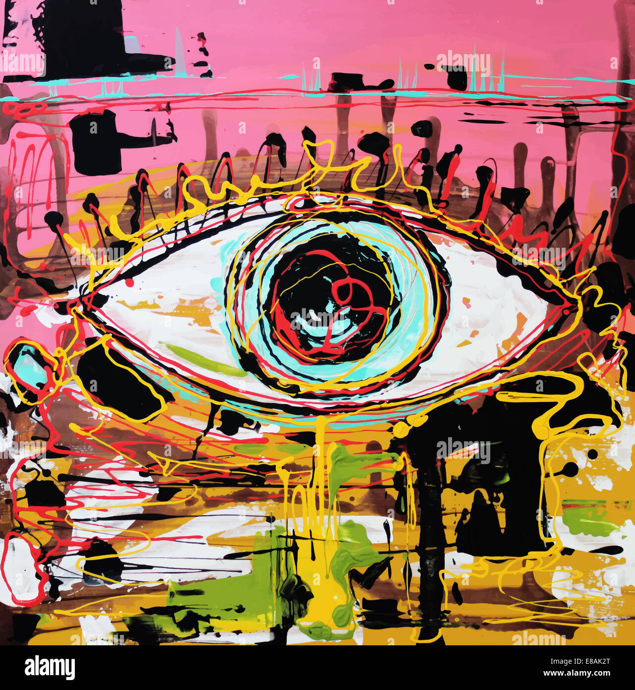 abstract composition of human eye Stock Photo - Alamy