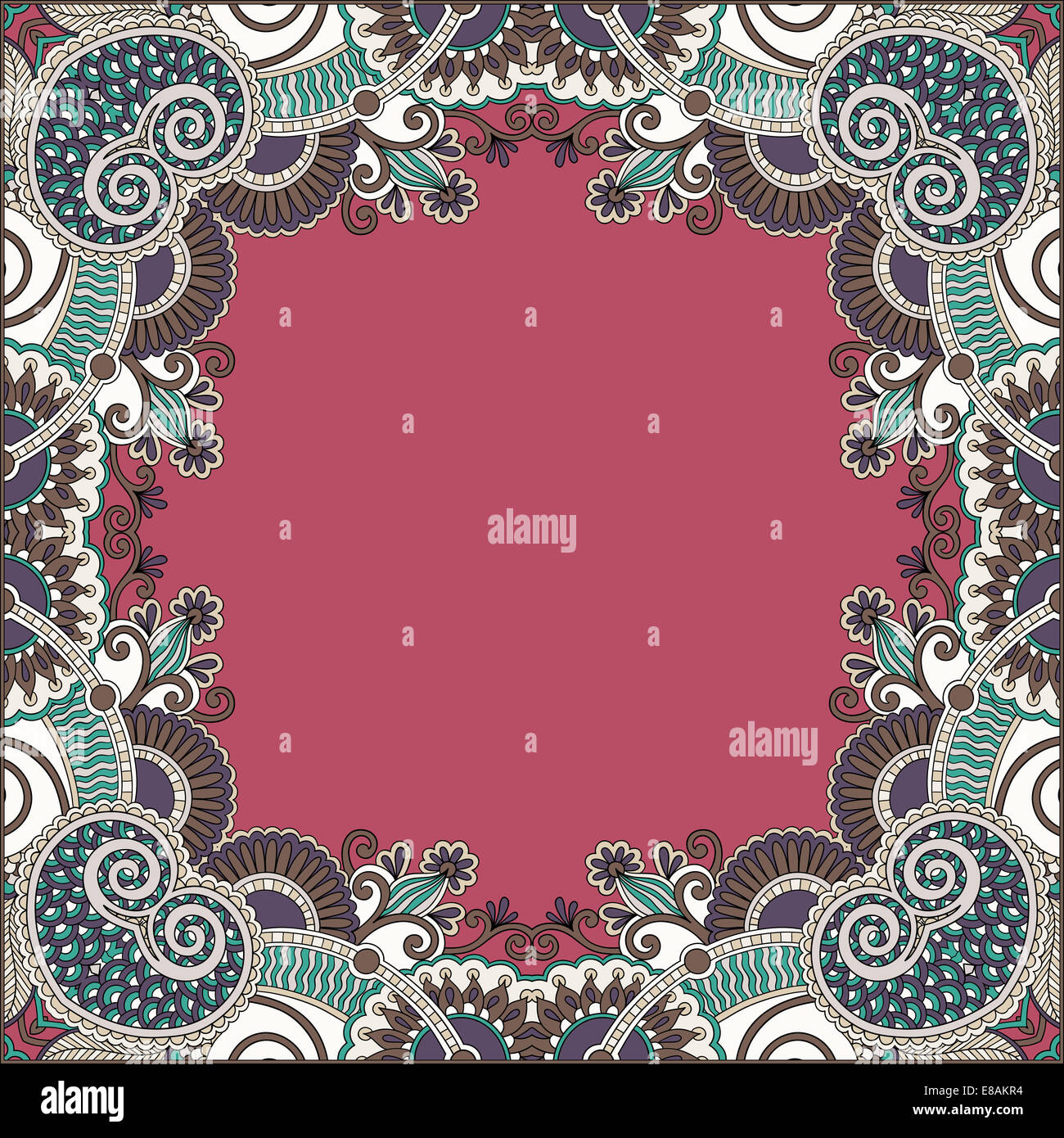 floral vintage frame Stock Photo - Alamy