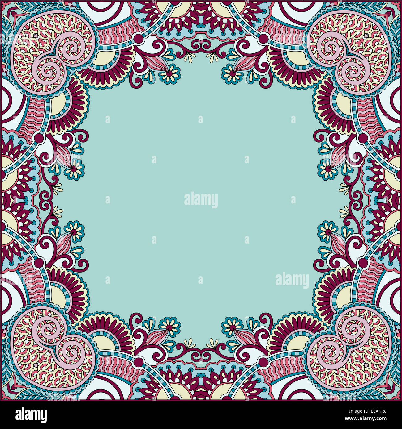 floral vintage frame Stock Photo - Alamy