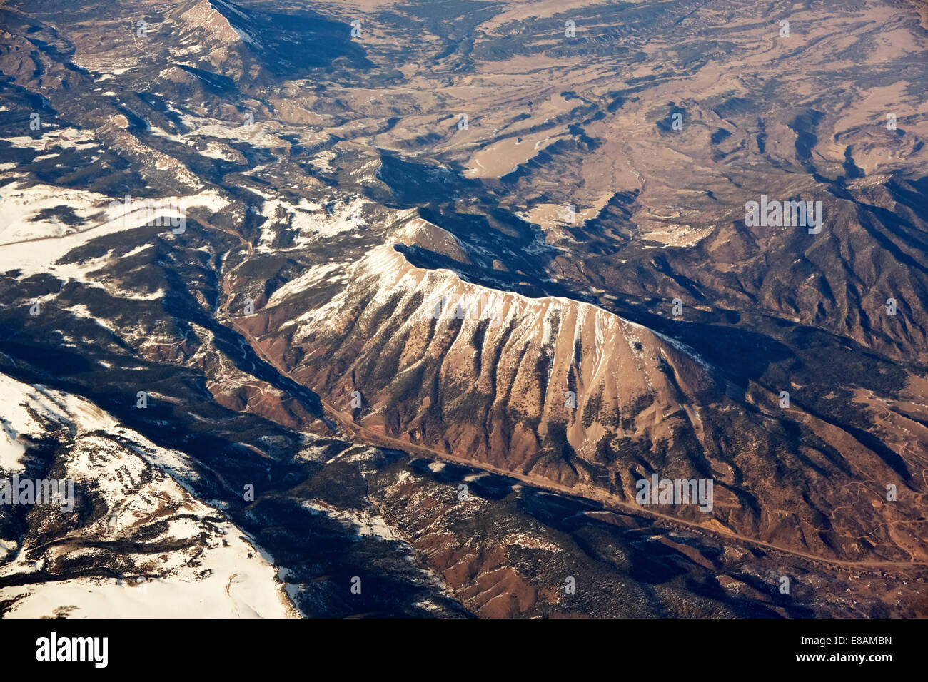 Aerial view of mountains Stock Photo - Alamy